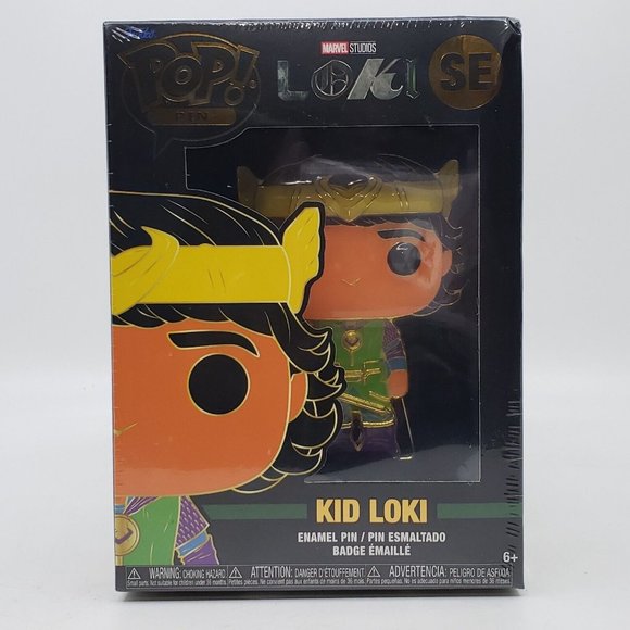 Funko | Accessories | Funko Pop Marvel Kid Loki Se Enamel Pin Badge Glow In The Dark New Sealed ...